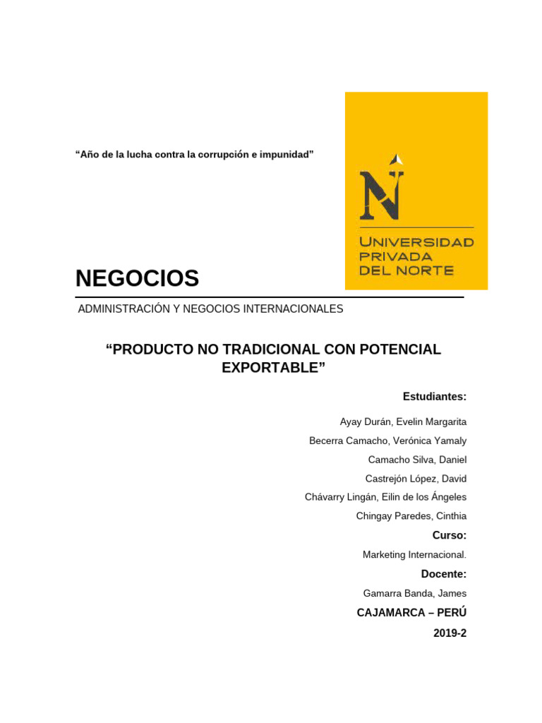 MKT INT FINAL (1) (1) | PDF | Productos lácteos | Yogur