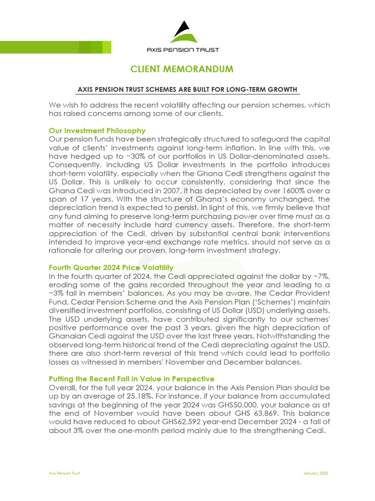 APTL_Client Memorandum_Built for Long Term Growth | PDF | Currency ...