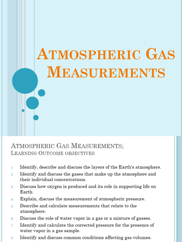 Class Lecture- Atmospheric Gas Measurements | PDF | Atmosphere Of Earth ...