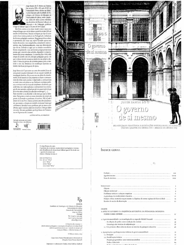 O Governo de Si Mesmo - O Governo Da Alma e a Genealogia Da Escola ...