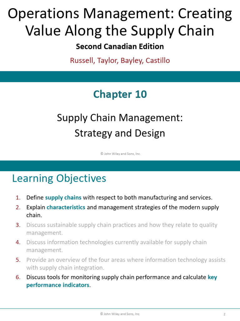 Lecture Slides (Chapter 10) | PDF | Supply Chain | Inventory