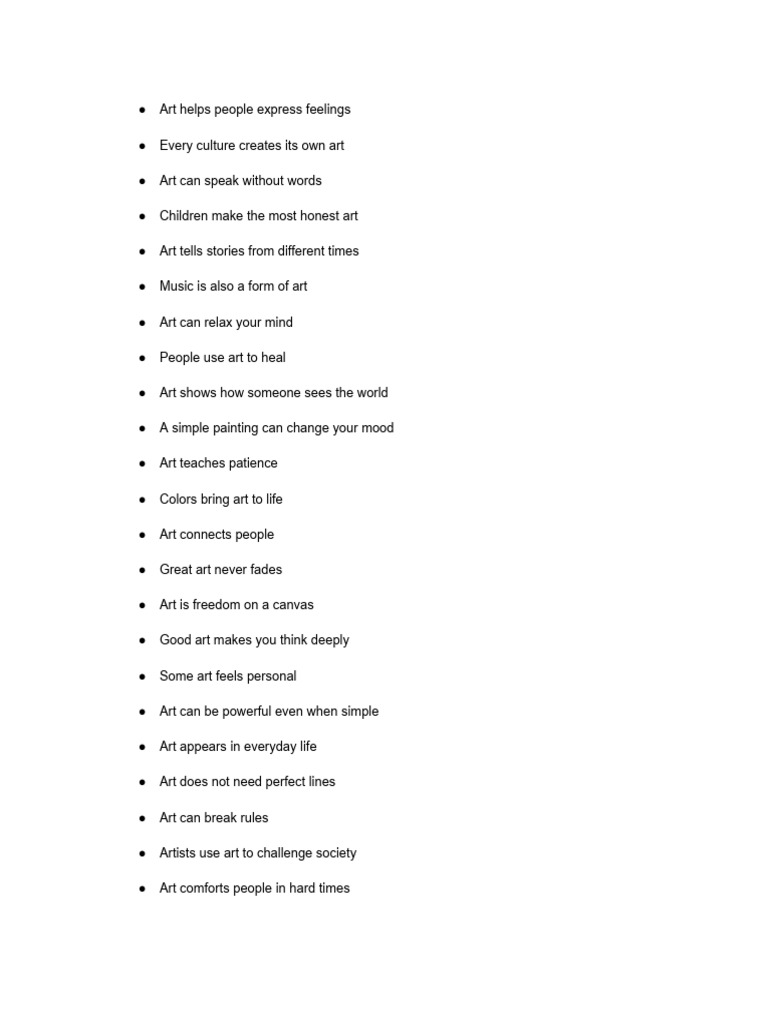 The Power and Purpose of Art | PDF | Thought | Imagination