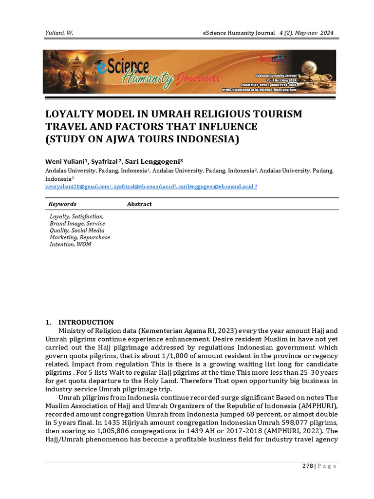 Religious Tourism | PDF | Hajj | Social Media