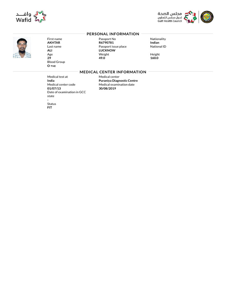 Medical Status (6) | PDF