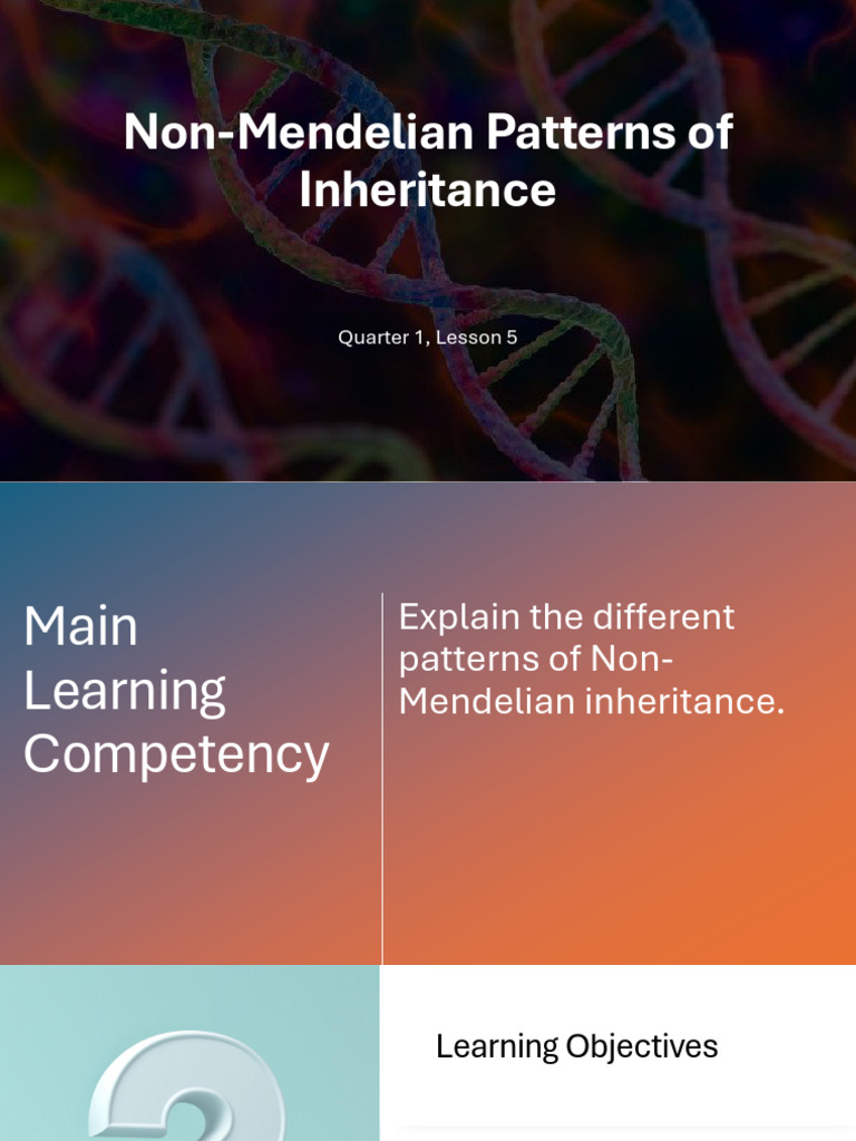 Non-Mendelian-Patterns-of-Inheritance | PDF | Dominance (Genetics ...