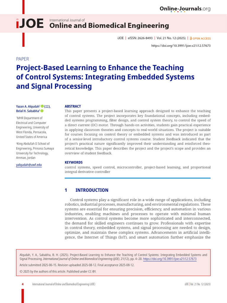 4 Project Based+Learning+to+Enhance+the+Teaching+of+Control+Systems+Integrating+Embedded+Systems ...