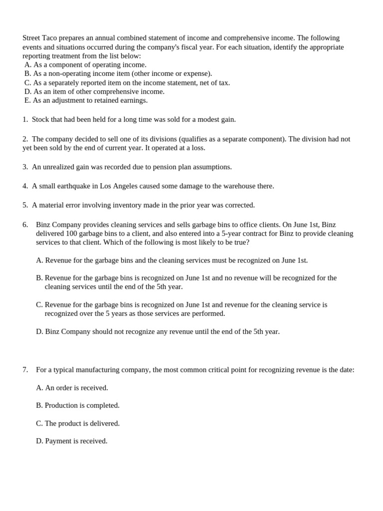 Exam 2 sample (1) | PDF | Expense | Cash Flow Statement