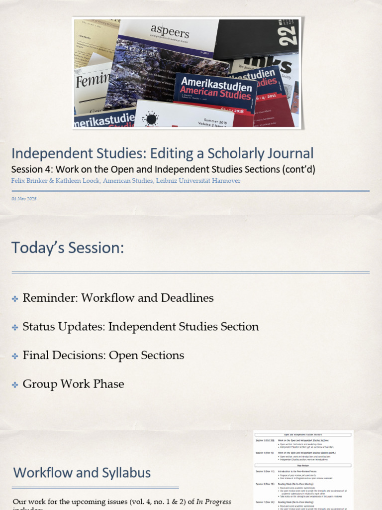 Editing a Scholarly Journal Session 4 | PDF | Publishing | Human ...