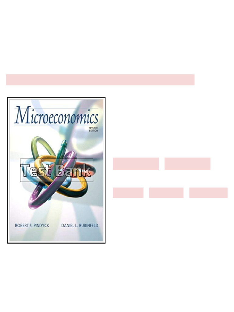 Microeconomics 7th Edition Pindyck Test Bank available any format | PDF ...