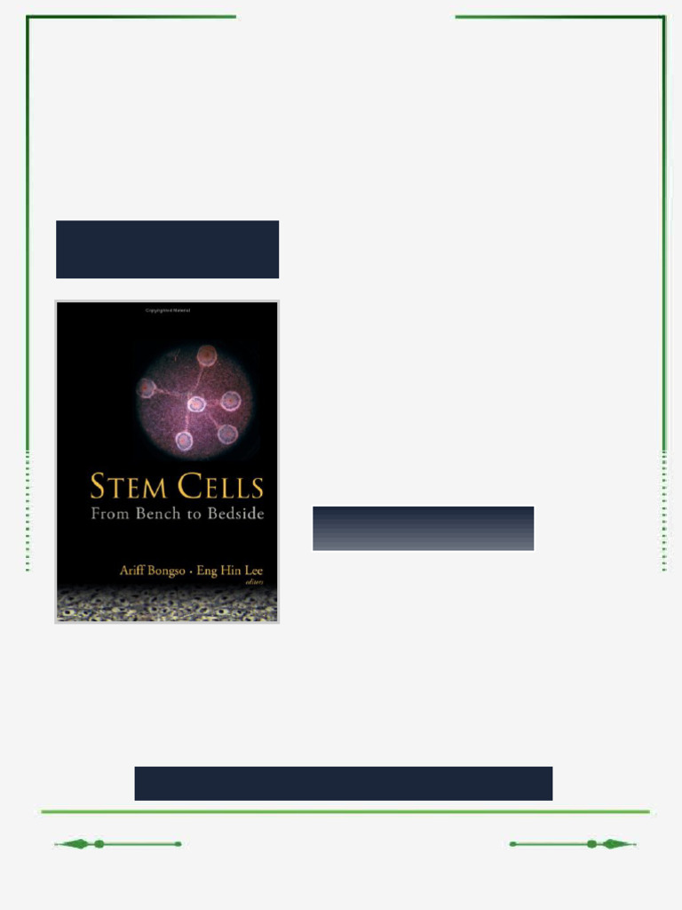 Stem Cells From Bench to Bedside 1st Edition Ariff Bongso ebook high resolution pdf version ...