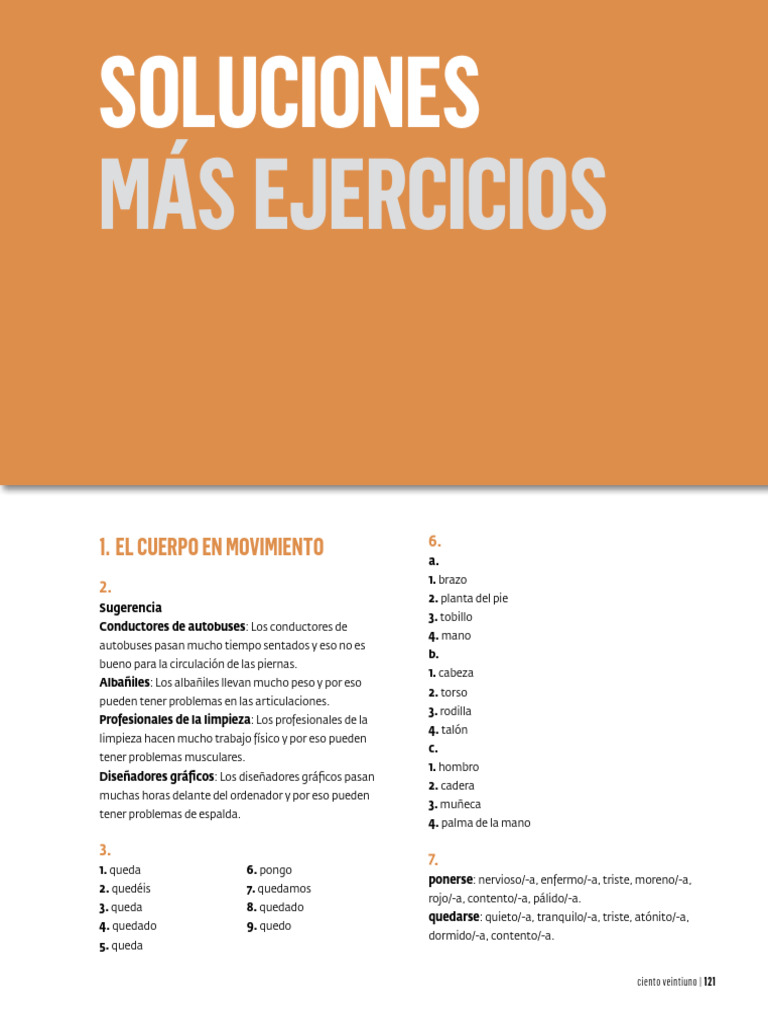 Aula Internacional 5 Soluciones | PDF