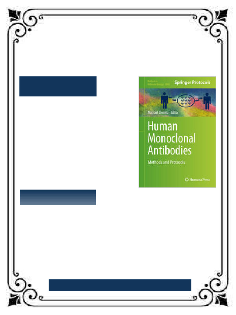 Human Monoclonal Antibodies Methods and Protocols 1st Edition Herman ...