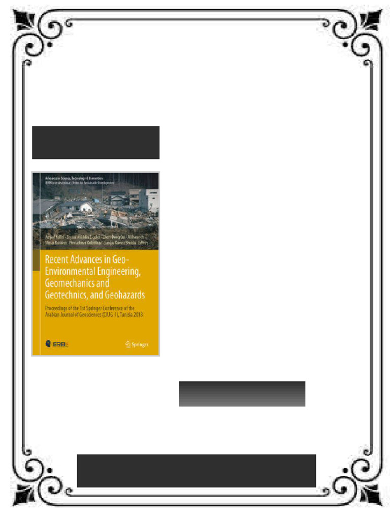 Recent Advances in Geo Environmental Engineering Geomechanics and ...