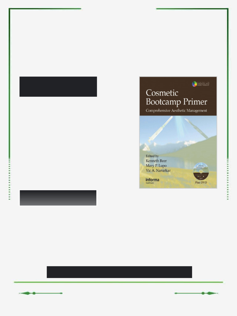 Cosmetic Bootcamp Primer Comprehensive Aesthetic Management 1st Edition ...