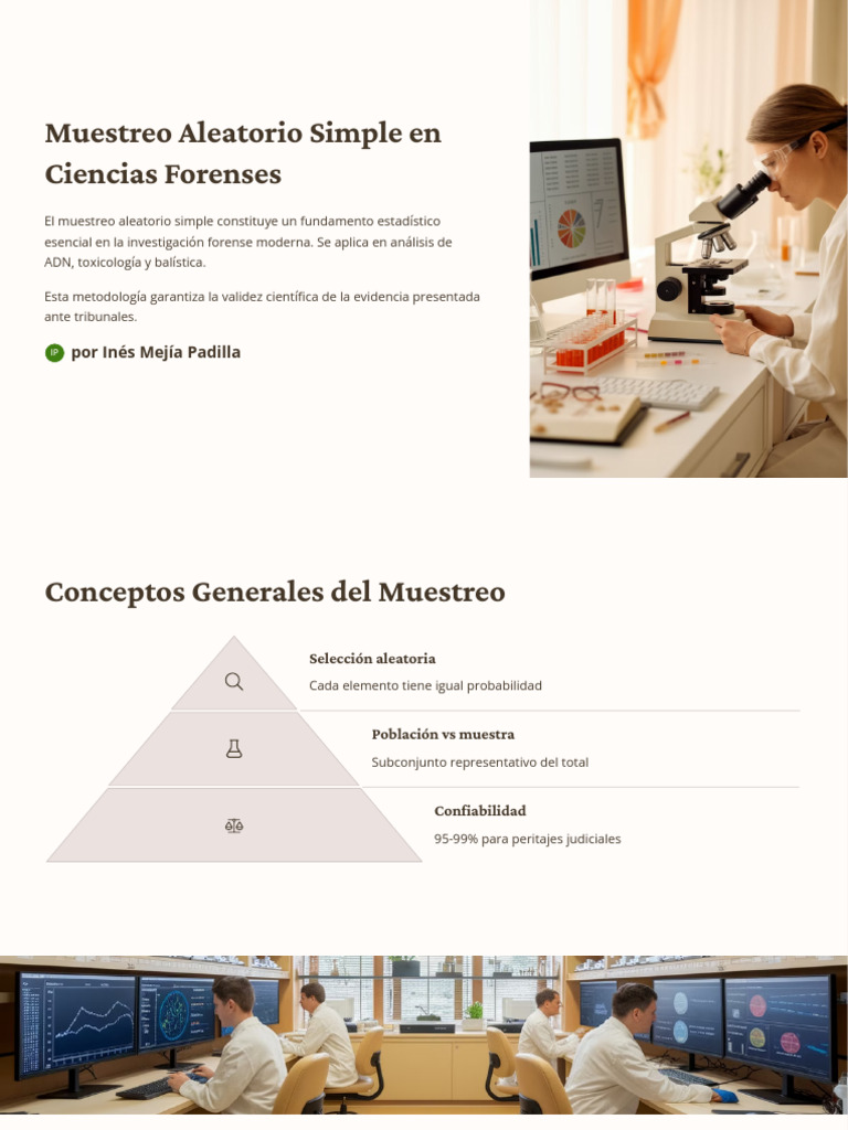 Muestreo Aleatorio en Ciencias Forenses | PDF | Estadísticas | Ciencia ...