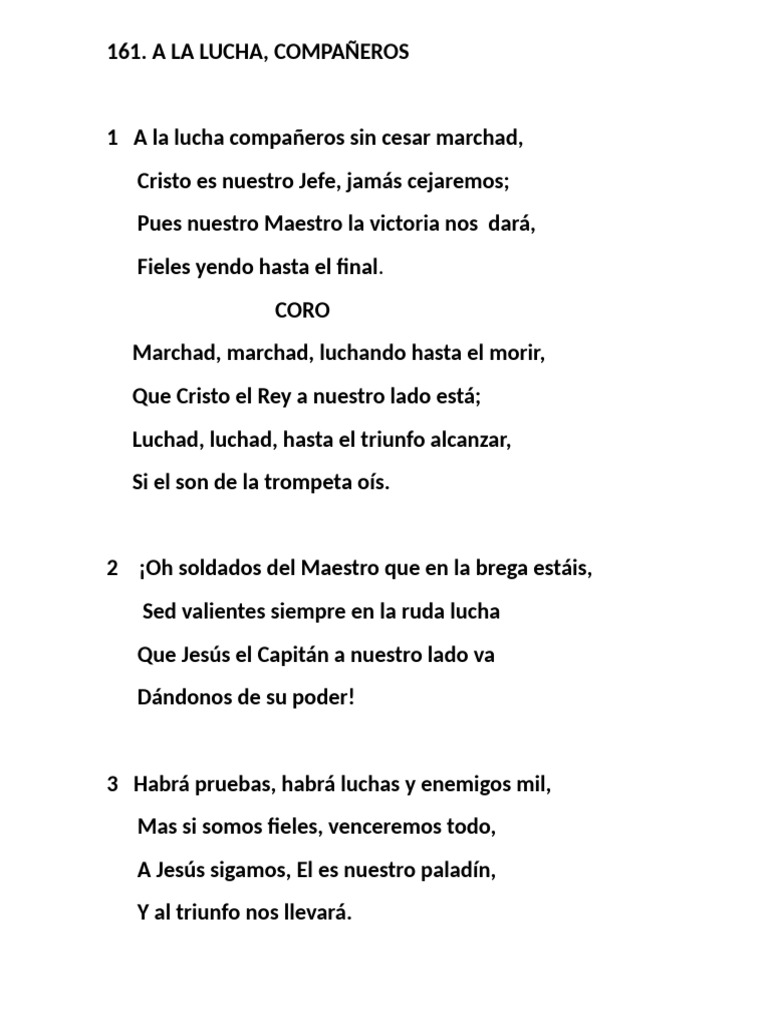161 a Al Lucha Compañeros | PDF