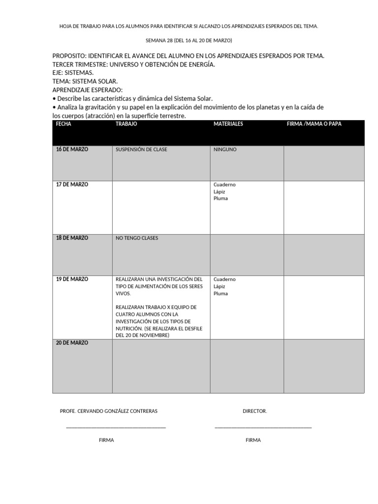 Hoja de Trabajo | PDF