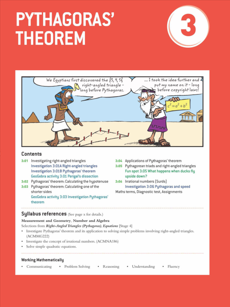 Ch 3 Pythagoras Theorem | PDF | Classical Geometry | Geometry