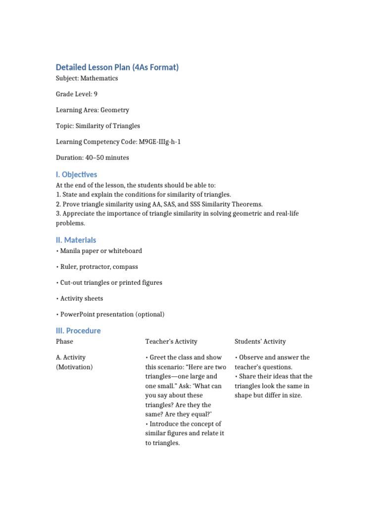 Mathematics 9 | PDF | Triangle | Geometry