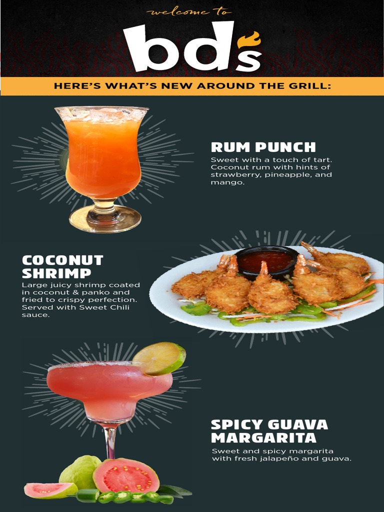 New Menu Items: Appetizers & Cocktails | PDF | Thai Cuisine | Soup