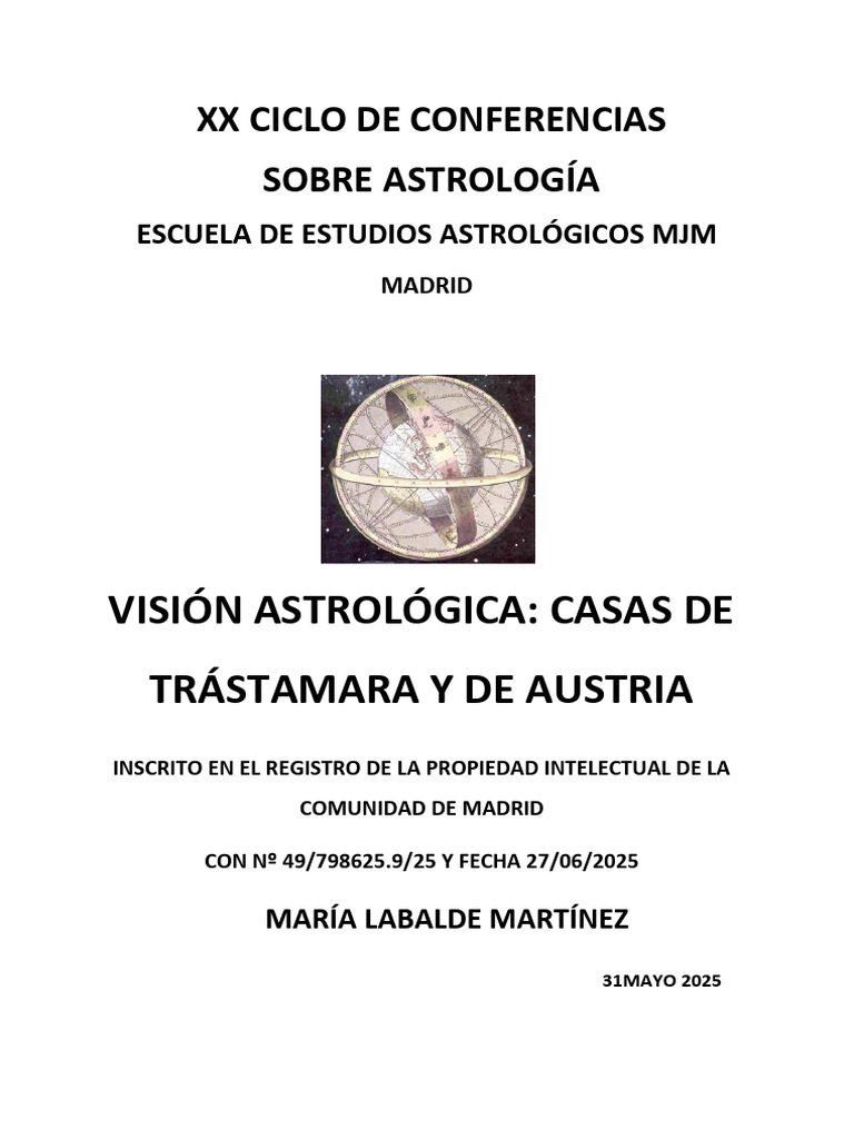 -Visión Astrológica Casa de Trastámara y Austrias | PDF | Horóscopo ...