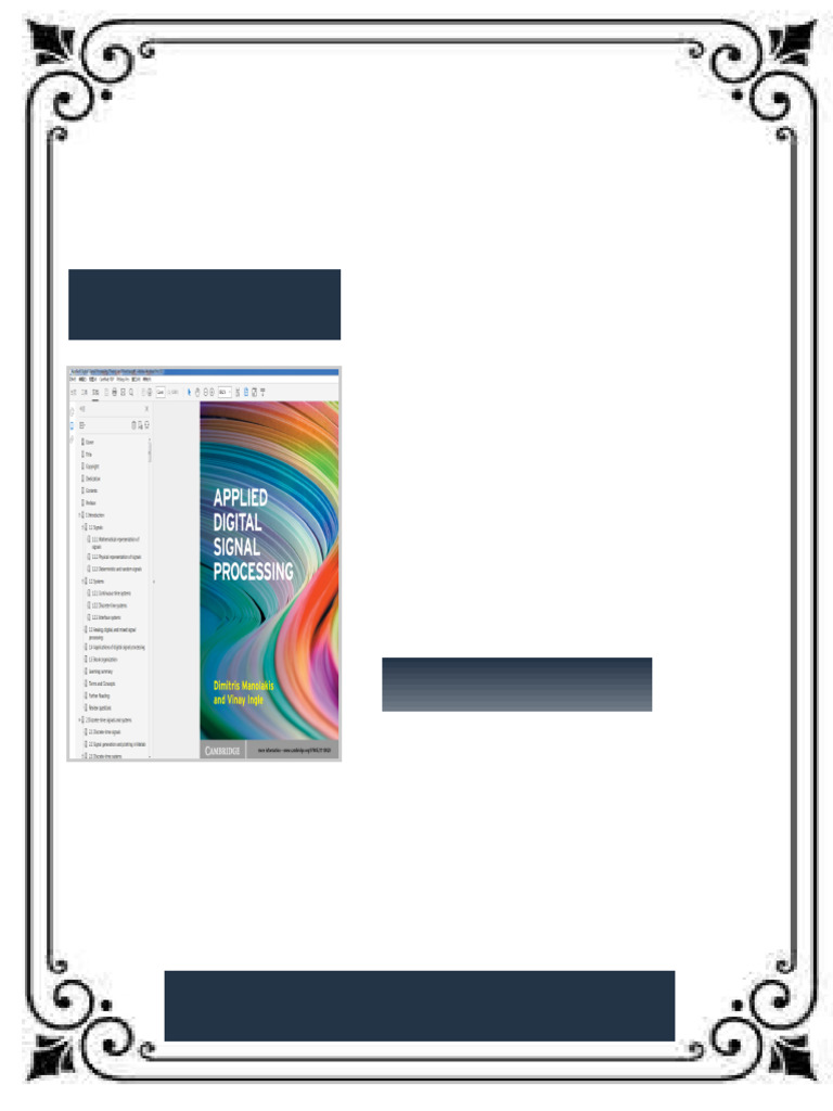 (Original PDF) Applied Digital Signal Processing Theory and Practice eBook pdf version | PDF ...