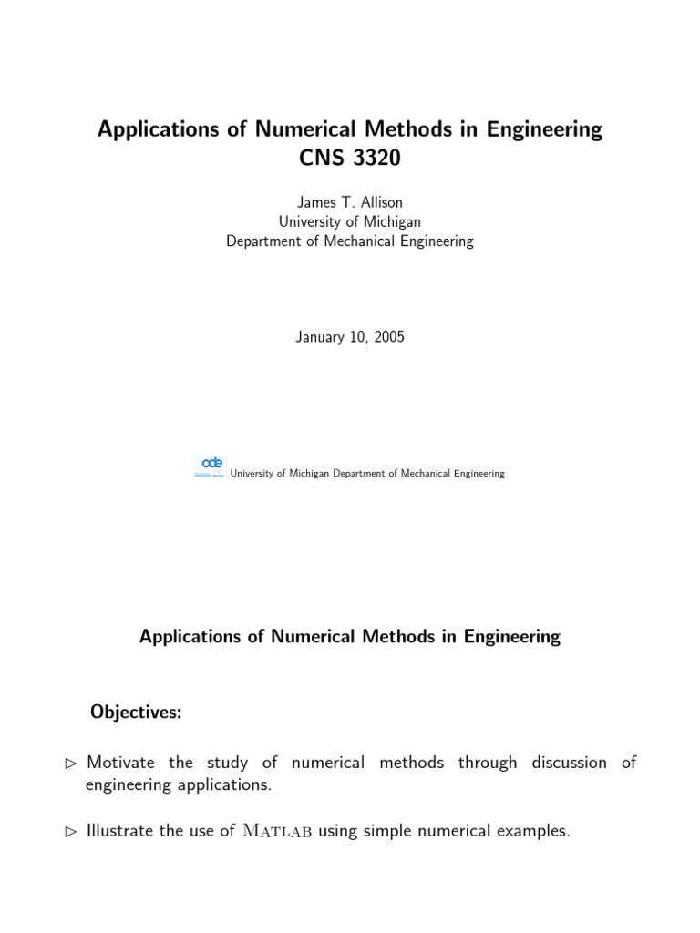 Numerical Methods in Engineering | PDF | Numerical Analysis | Network ...