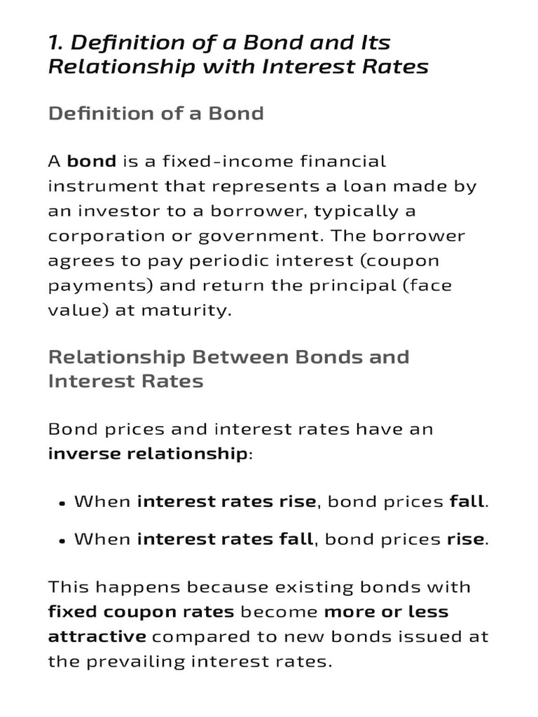 Bond Explained | PDF