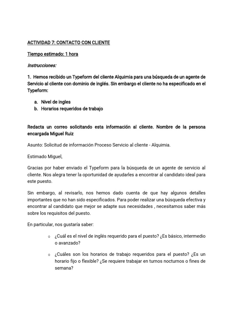 Instructivo Ejercicio 7 | PDF