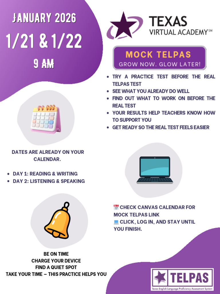 Mock TELPAS Practice Test Guide | PDF