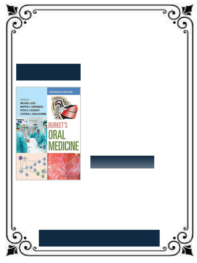 Burket s Oral Medicine Michael Glick Martin S Greenberg Peter B Lockhart Stephen J Challacombe ...