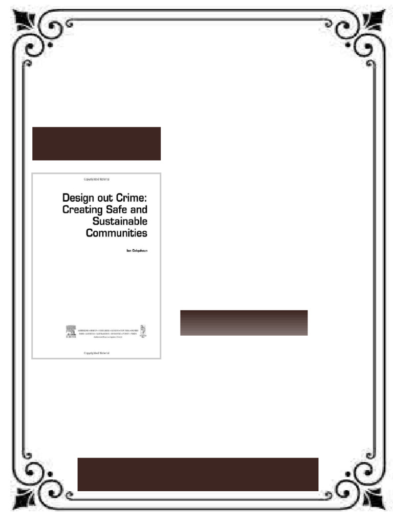 Design Out Crime Creating Safe and Sustainable Communities 1st Edition ...