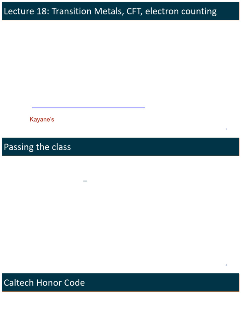 Transition Metals and Coordination Chemistry | PDF | Chemical Compounds ...