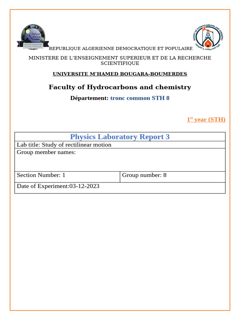 Physics Laboratory Report 2 | PDF | Velocity | Acceleration