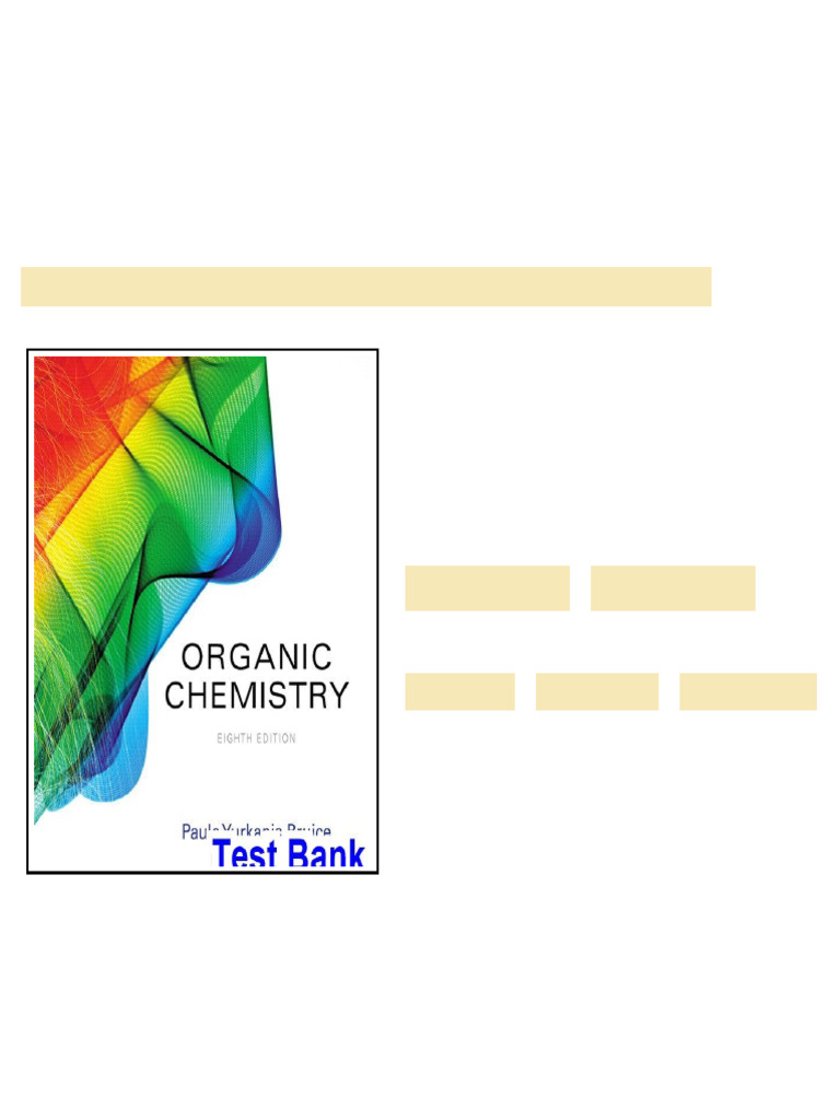 Organic Chemistry 8th Edition Bruice Test Bank full | PDF | Acid | Acid ...