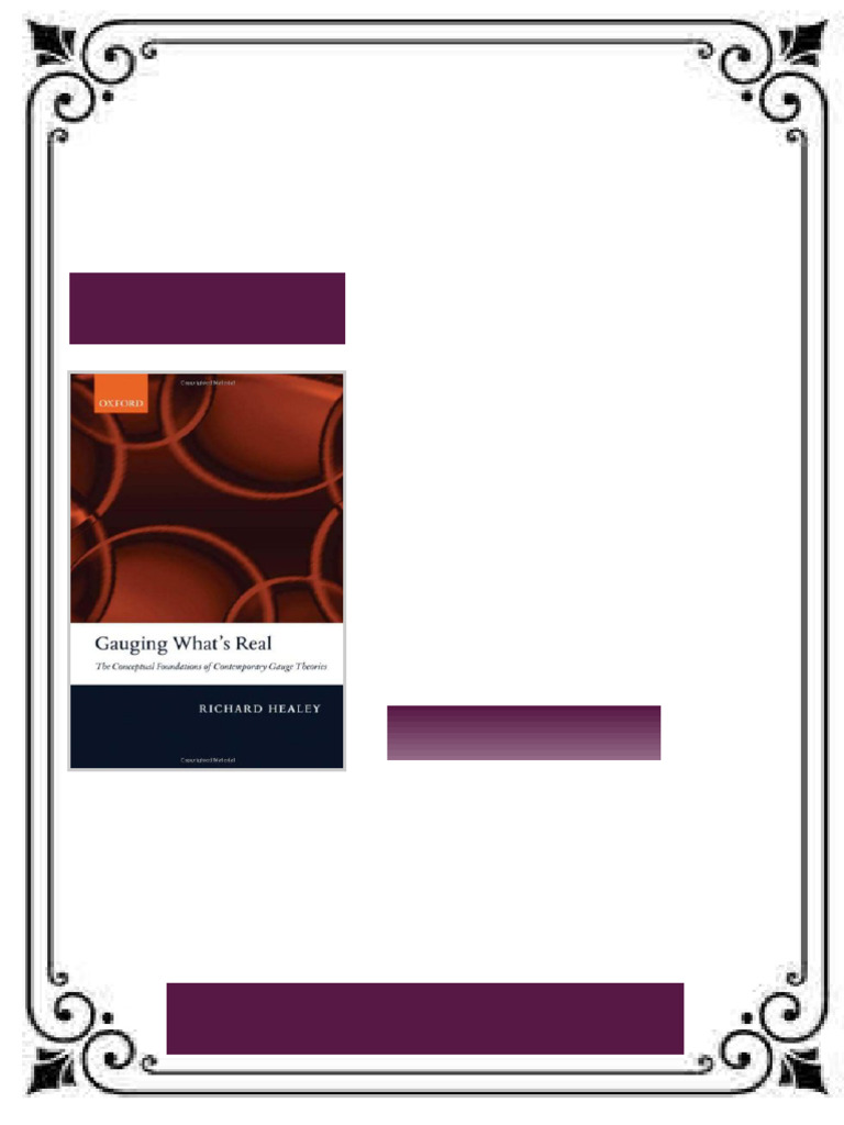 Gauging What s Real The Conceptual Foundations of Gauge Theories First ...