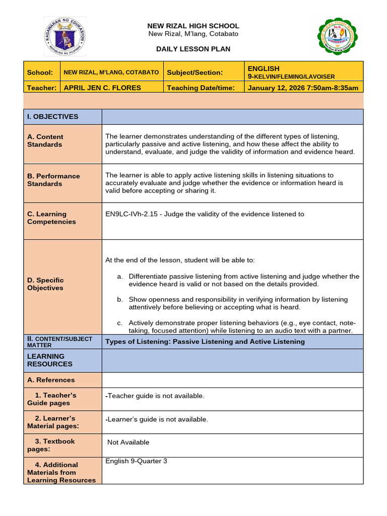 Jan 12 Finalized (2) | PDF | Learning | Behavior Modification