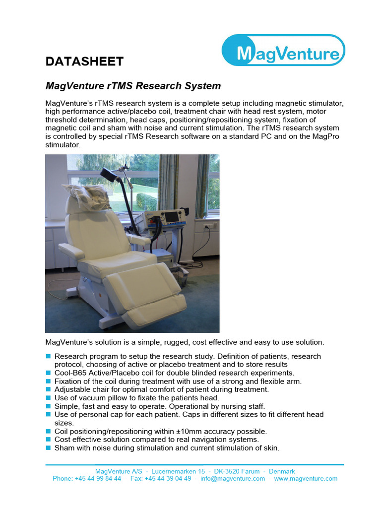 MagVenture rTMS Research System Overview | PDF | Electricity ...