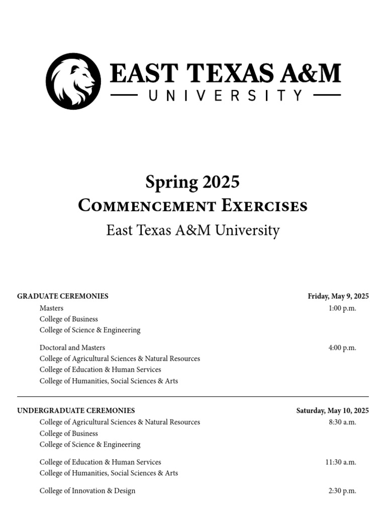 Commemcement Program Spring 2025 5.12.25 | PDF | Doctor Of Philosophy | Thesis