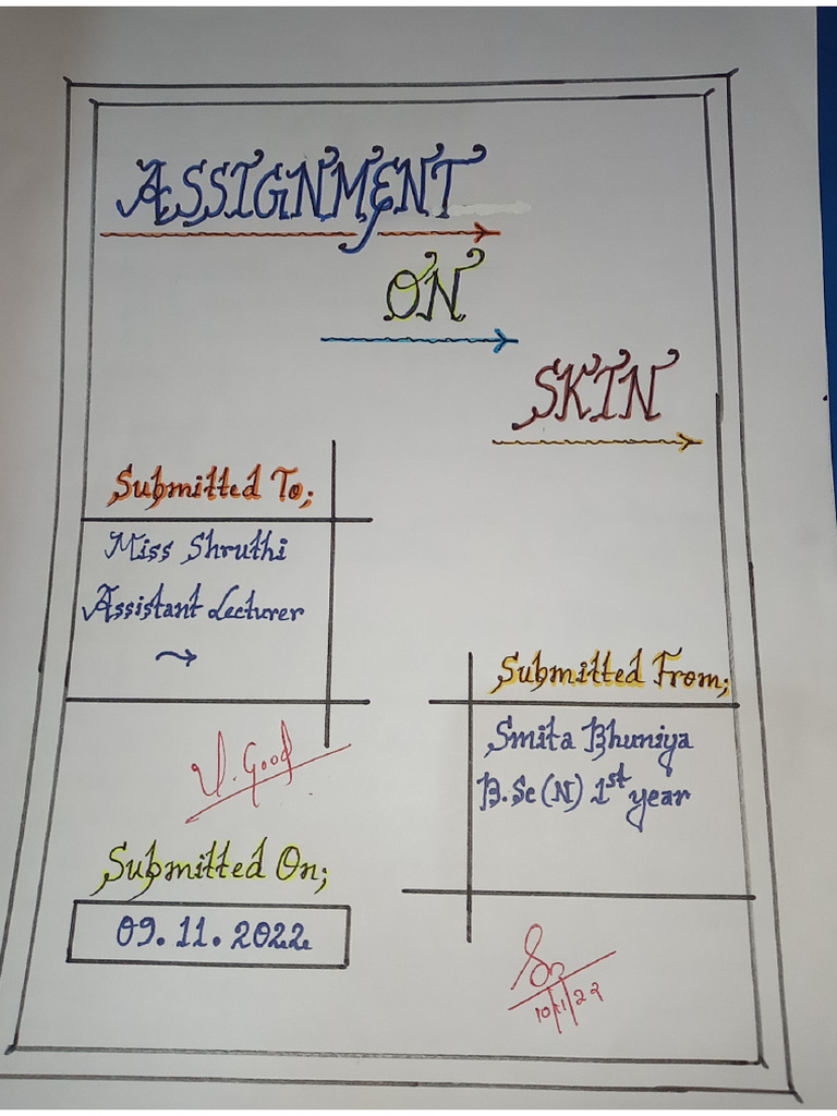 Assignment of Skin | PDF