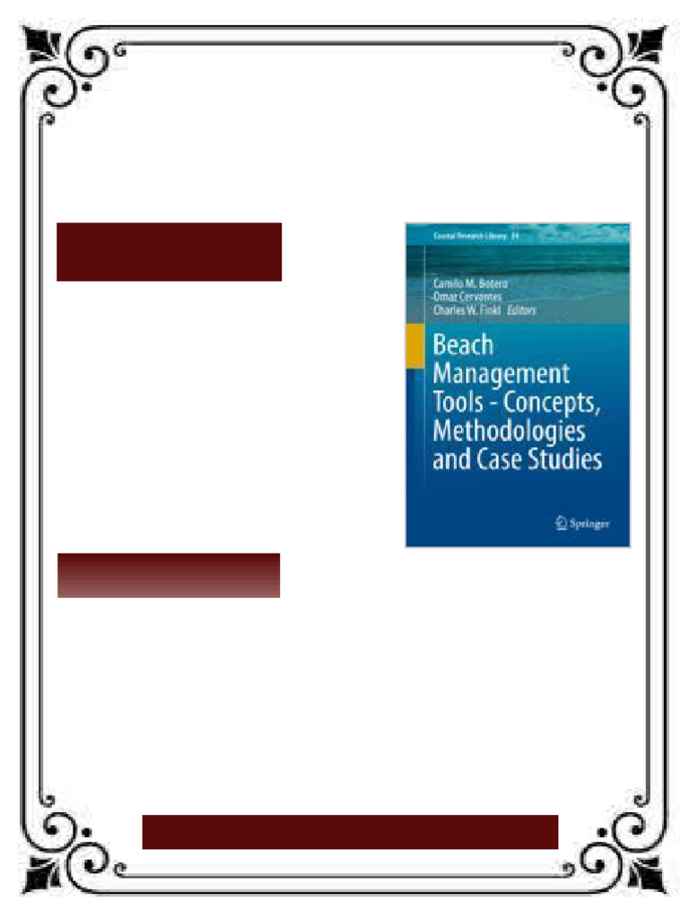 Beach Management Tools - Concepts, Methodologies and Case Studies 1st ...