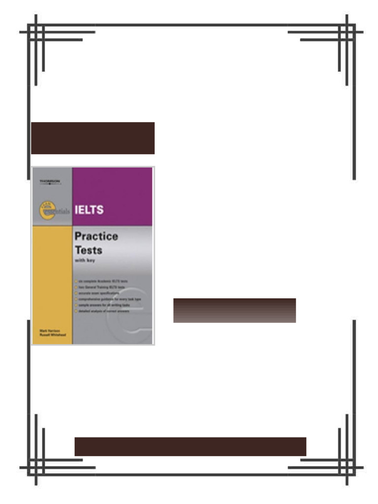 Essential Practice Tests IELTS with Answer Key 1st Edition Russell ...