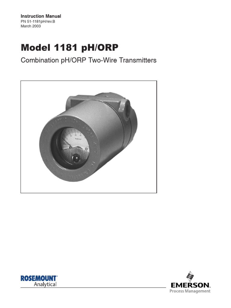 pH/ORP Transmitter Installation Manual | PDF | Electrical Wiring ...