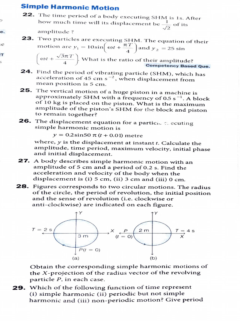 Waves and Oscillation Numerical | PDF