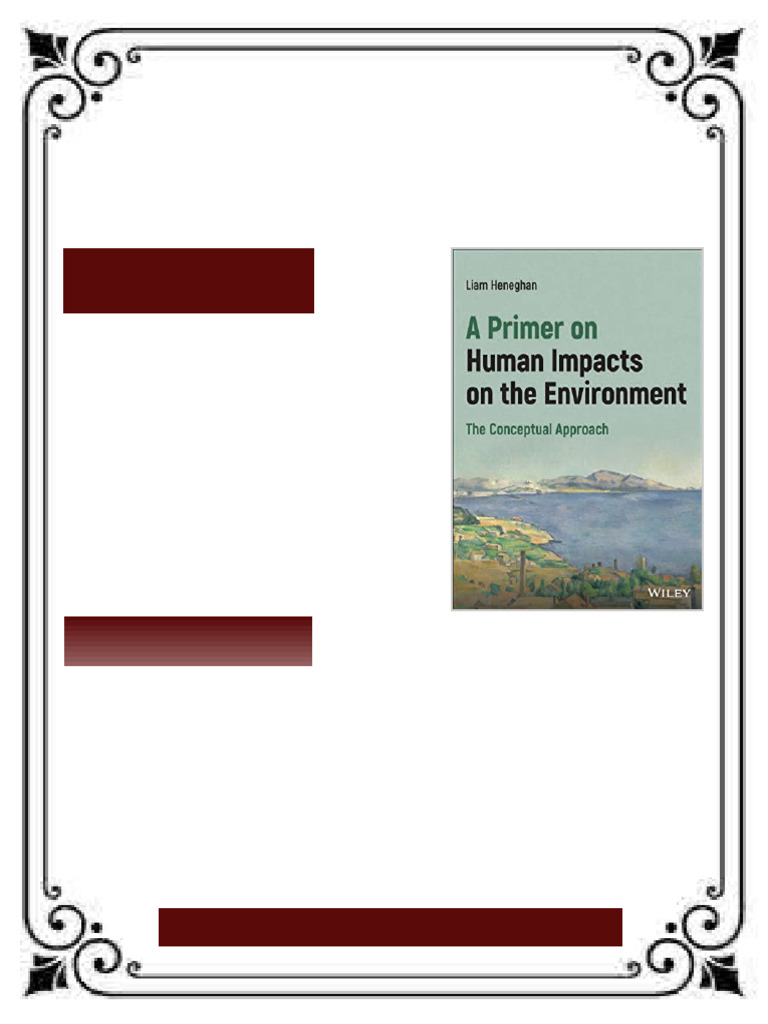 A Primer on Human Impacts on the Environment The Conceptual Approach ...