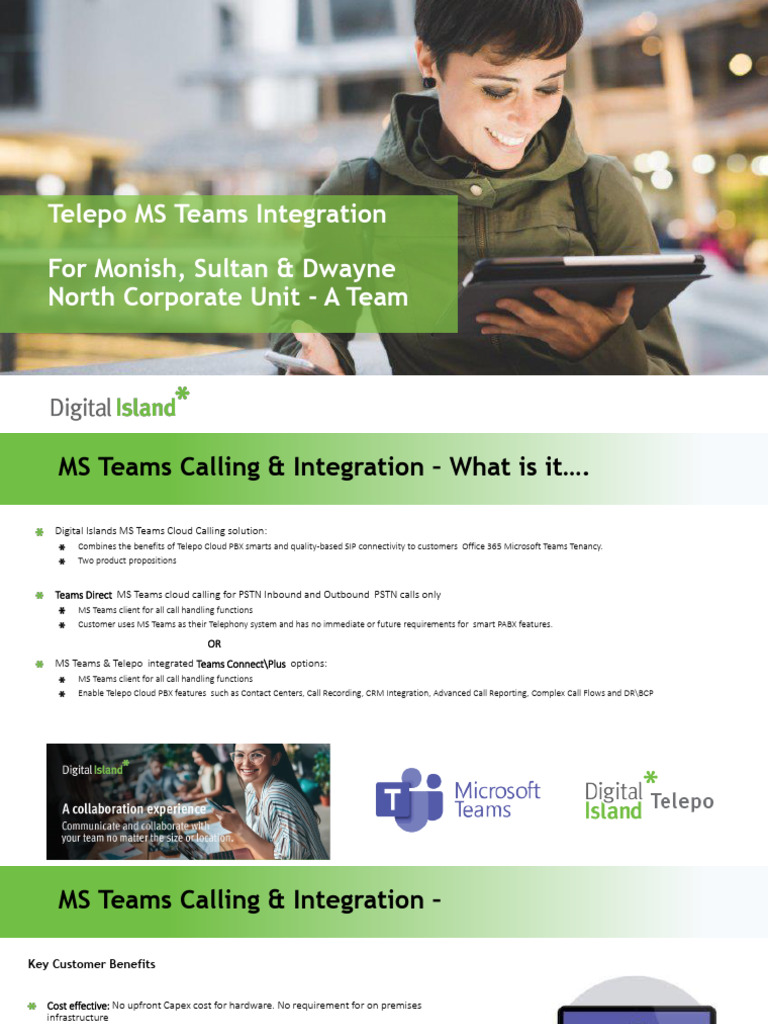 DIGITAL ISLAND Telepo MS Teams Integration Proposition Pack for ...