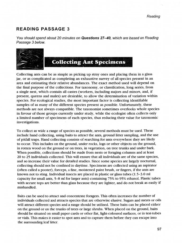 6 Collecting Ant Speciments | PDF