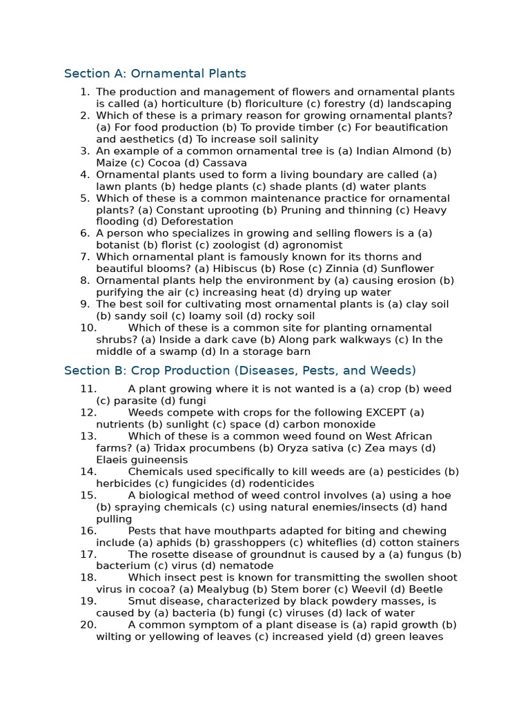 Ss2 2nd Term Draft | PDF | Pest (Organism) | Weed