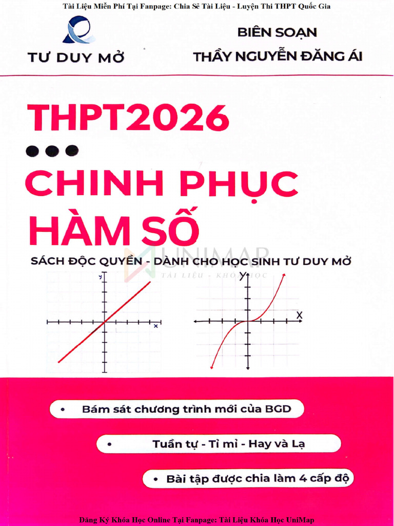 Chinh Phục Hàm Số THPT 2026 (Thầy Nguyễn Đăng Ái - TDM)-Trang (1) | PDF