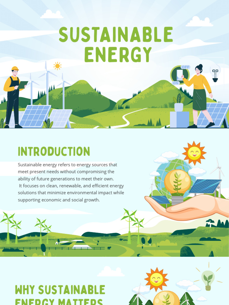 Sustainable Energy | PDF | Energy Development | Sustainable Energy
